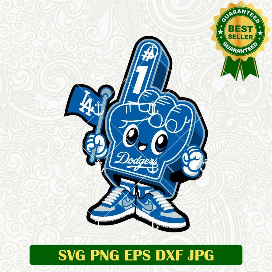 Mr Dodgers #1 Fans SVG, La Dodgers SVG, Dodgers Mascot Fans SVG PNG ...