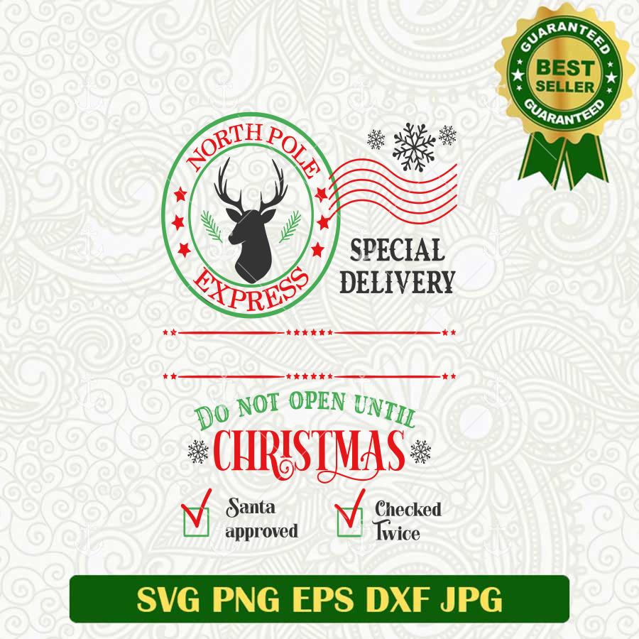 North Pole Express Christmas SVG, Special Delivery SVG, North Pole SVG ...
