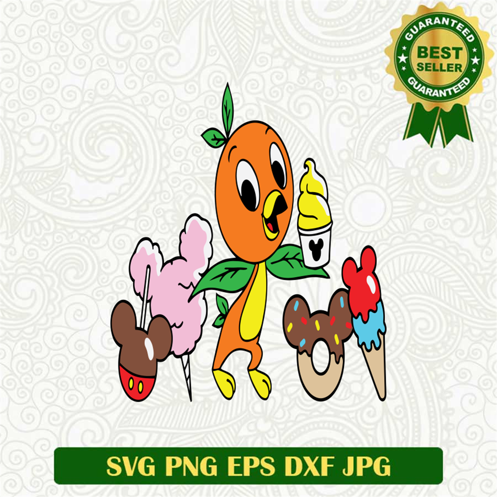 Orange Bird Cream SVG, Disney Character SVG PNG – Lightberty