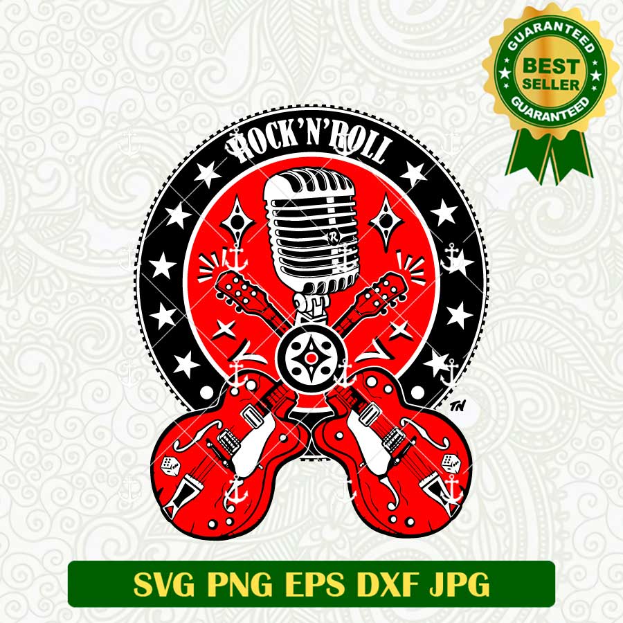 Rockin Dad SVG, Microphone SVG, Music Star SVG PNG – Lightberty