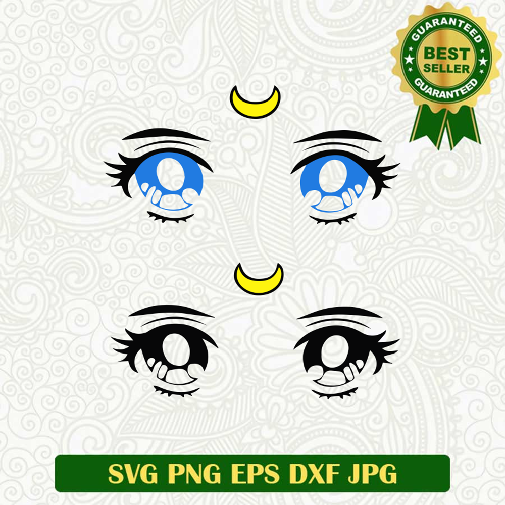 Sailor Moon Anime Eyes SVG, Sailor Moon SVG, Anime SVG – Lightberty