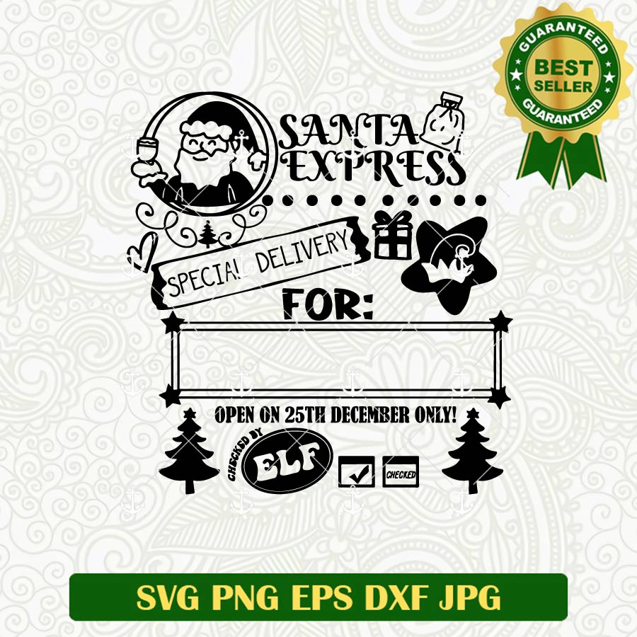 Santa Express Special Delivery SVG, Santa Christmas SVG, Christmas Exp ...