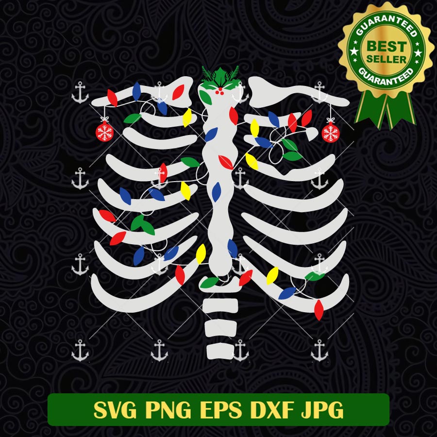 Skeleton Christmas Light SVG, Christmas Skull SVG, Christmas SVG PNG ...