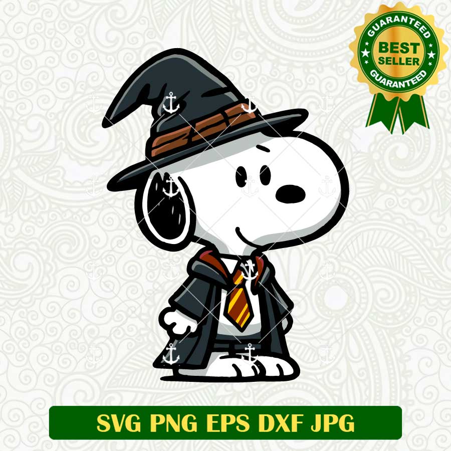Snoopy Wizard SVG, Halloween Peanuts SVG, Magic Hat Dog SVG PNG ...