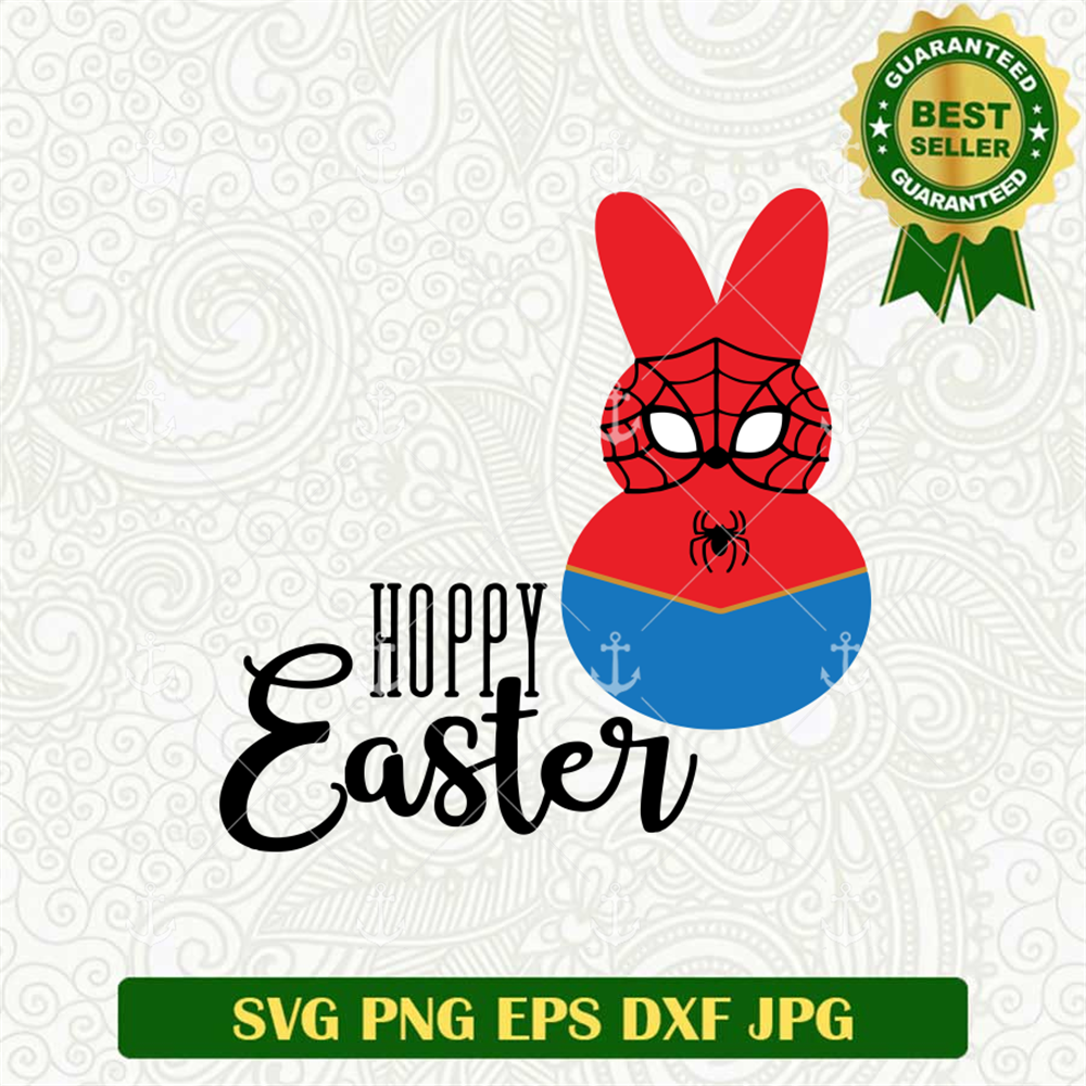 Spider Man Hoppy Easter SVG, Hoppy Easter SVG, Spider Man Easter Bunny ...