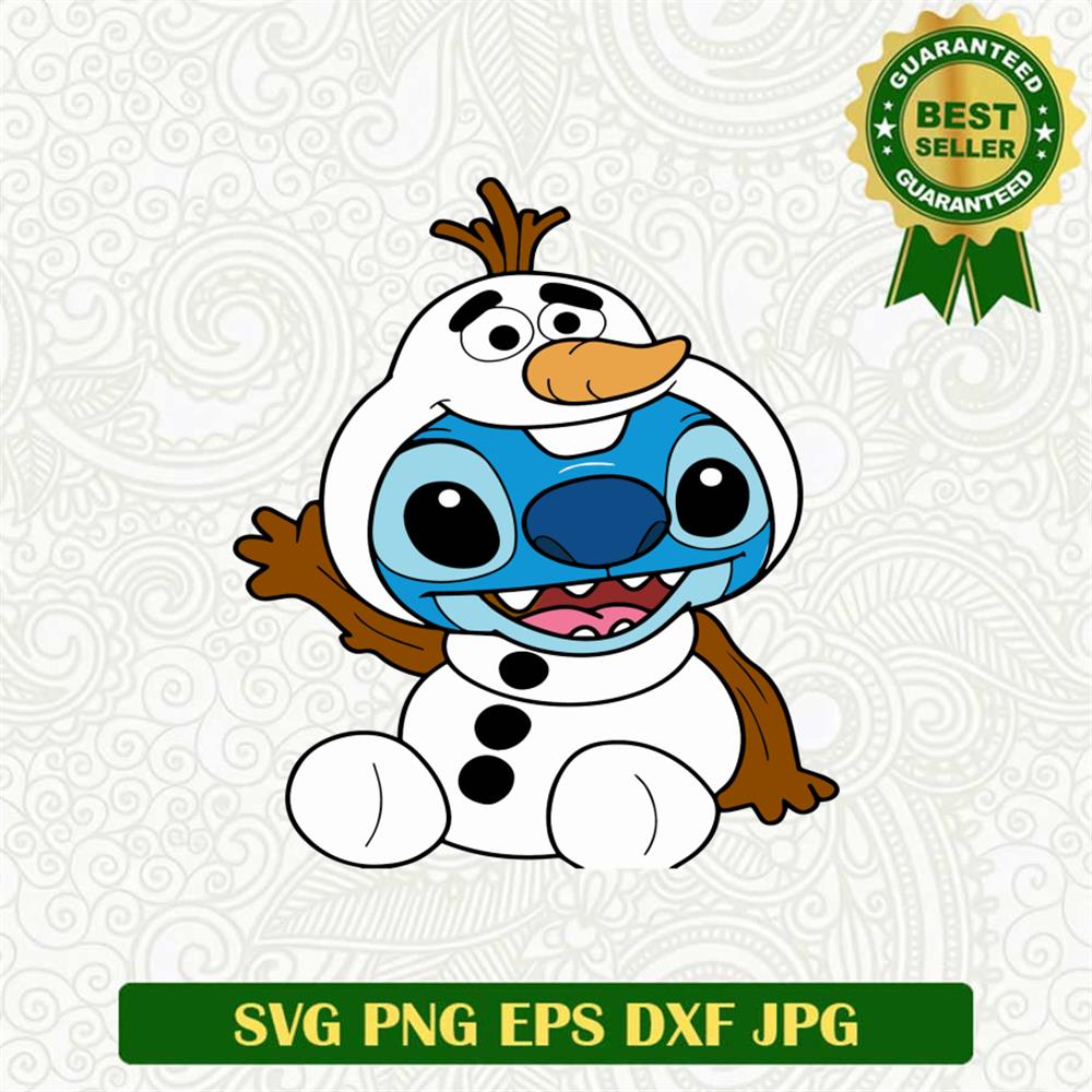 Stitch Snowman SVG, Christmas Disney SVG, Cute Alien Holiday SVG PNG ...