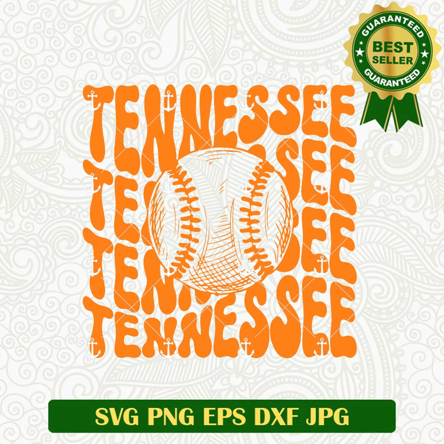 Tennessee Baseball SVG, Tennessee Volunteers baseball SVG, Tennessee V ...