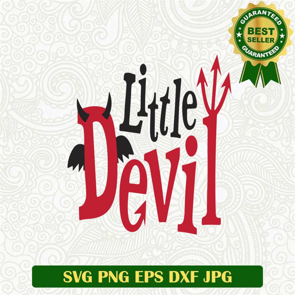 Tiny Devil Boy SVG, Halloween Kid Costume SVG, Cute Little Monster SVG ...