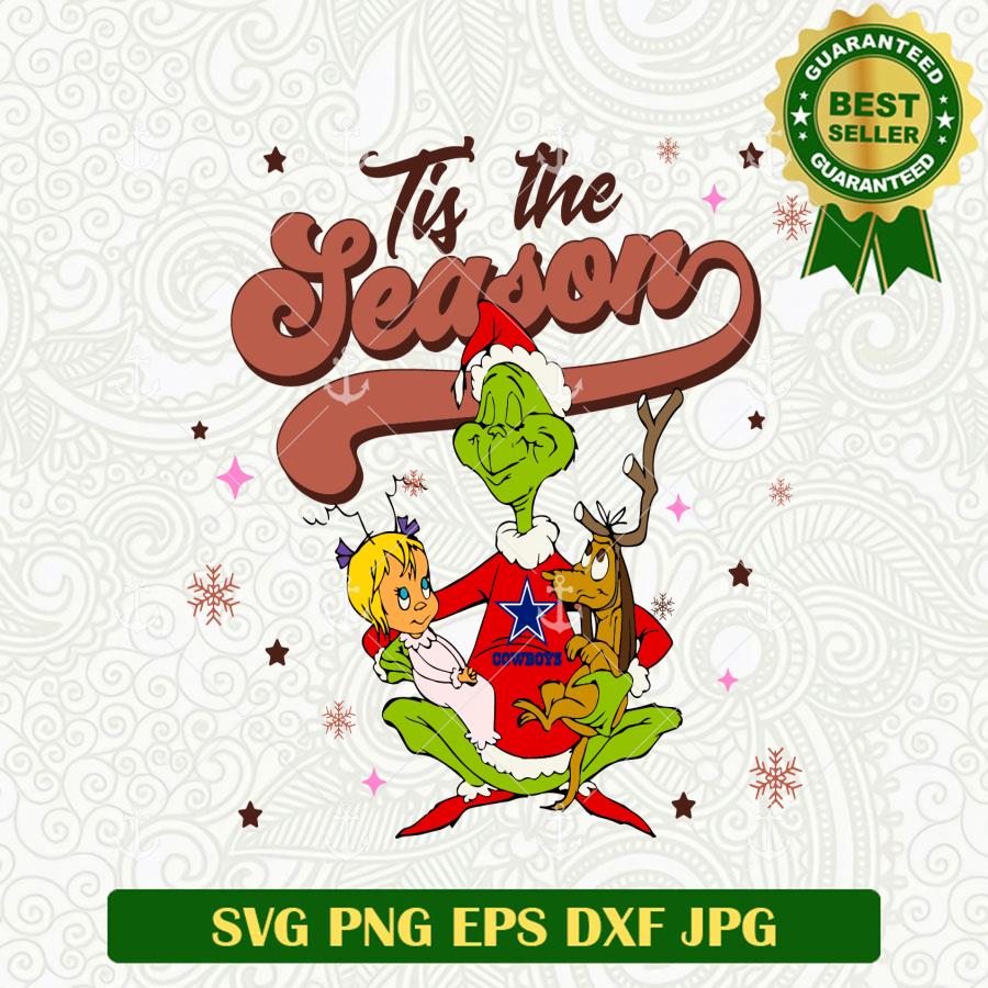 Tis The Season Cowboys Grinch SVG, Gricnh Dallas Cowboys SVG PNG ...