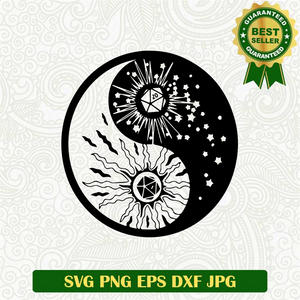 Yin Yang Symbol Sun Moon SVG, Yin Yang SVG, Dungeons & Dragons SVG ...