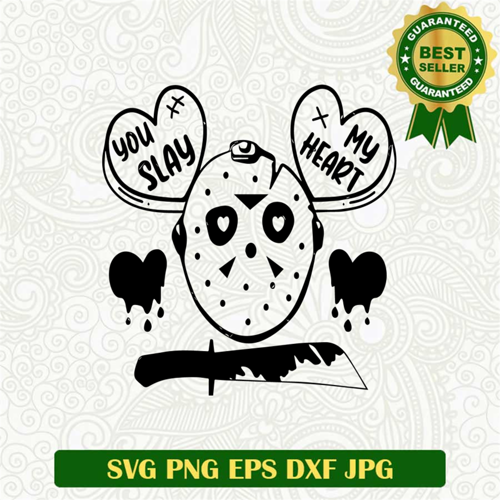 You Slay My Heart SVG, Jason Voorhees SVG, Horror Valentine's Day SVG ...