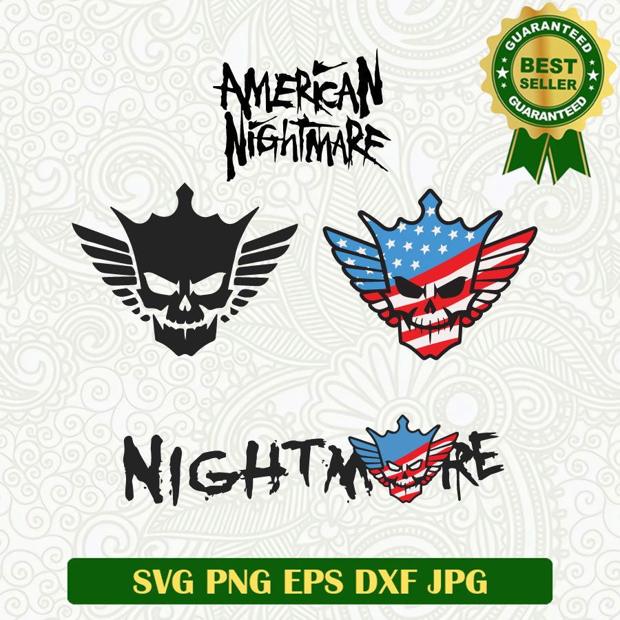 American Nightmare Bundle SVG, American Nightmare SVG, Wrestling Logo ...