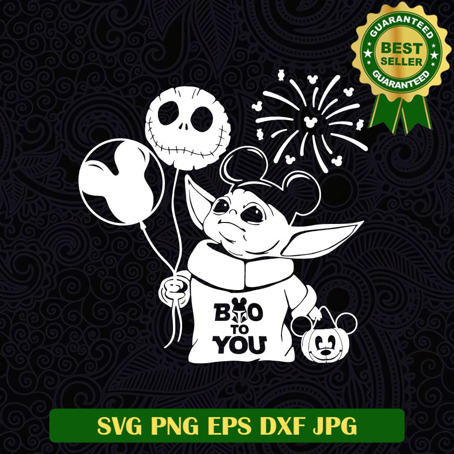 Boo to you baby yoda Star wars SVG, Grogu Star wars SVG, Baby yoda ...