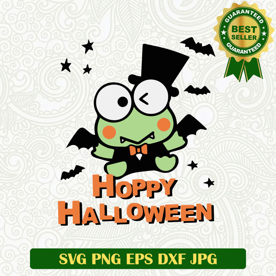 Hoppy Halloween Keroppi SVG, Keroppi Hello Kitty Halloween SVG PNG ...