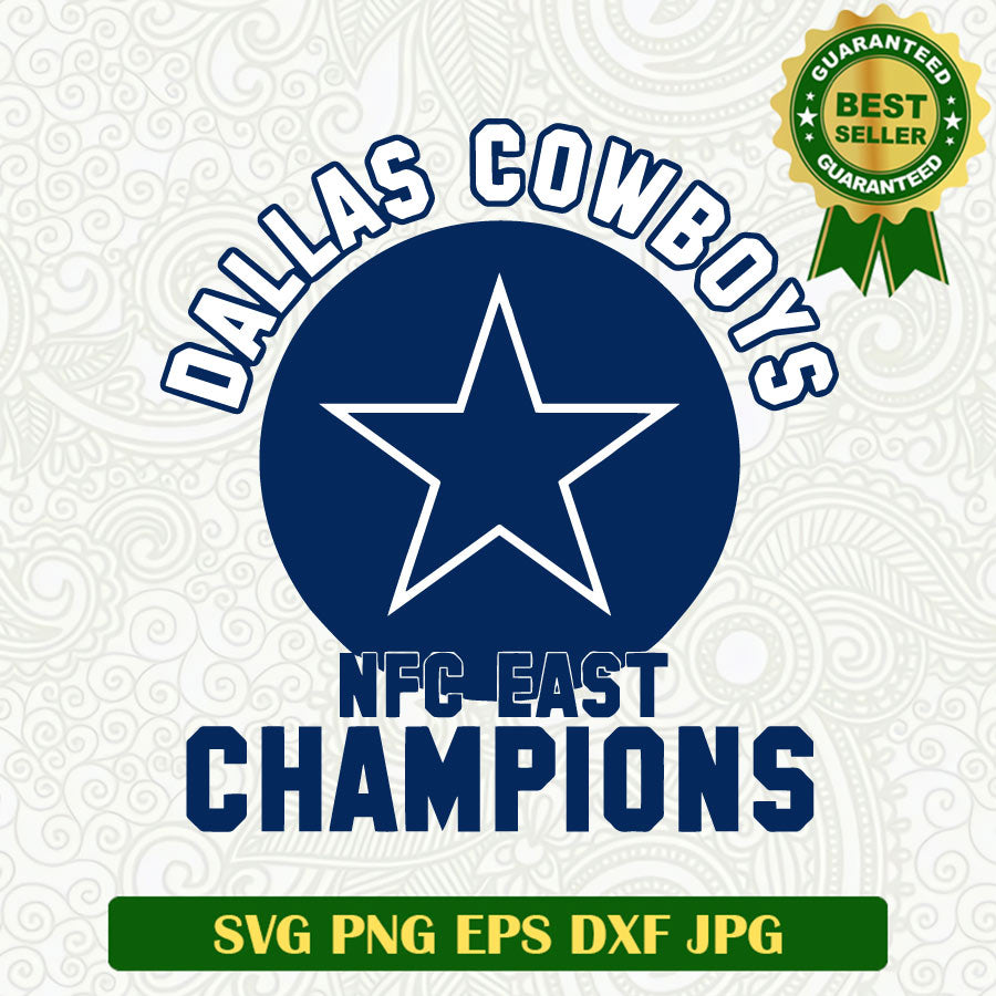 Dallas cowboys NFC east Champions SVG, Football Dallas cowboys ...